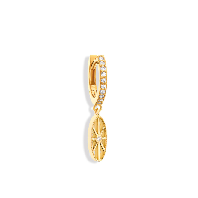 Mini-créole pampille ovale Cheyenne - Nava Joaillerie